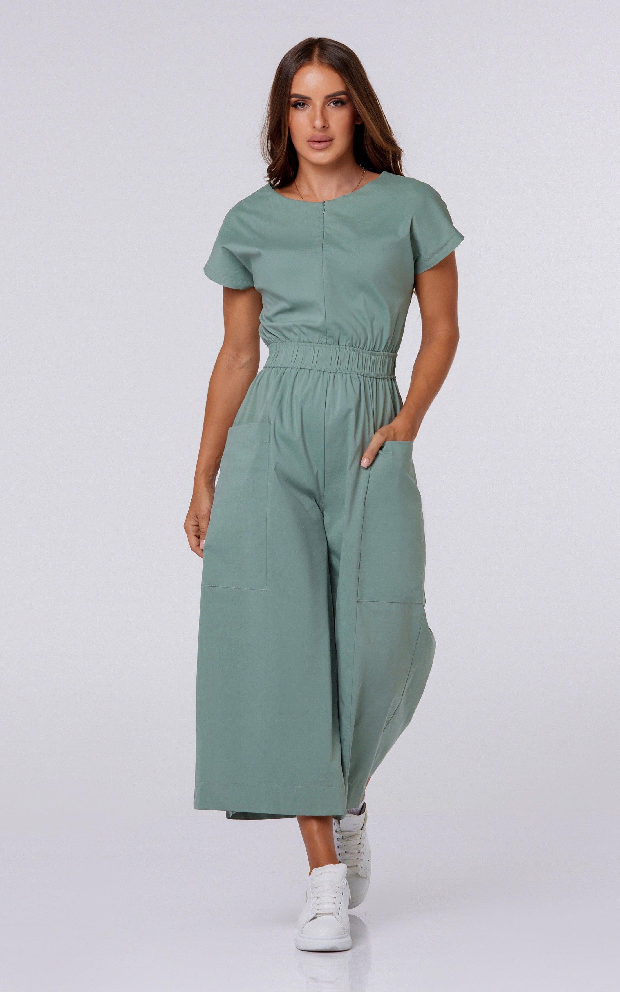 KIM | Women's Casual Olive Jumpsuit Overal – t.t brand